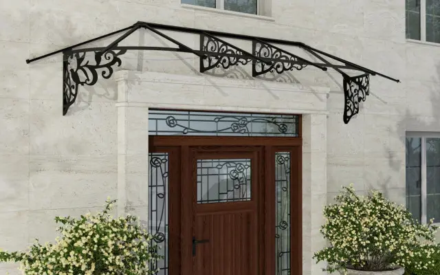 Lily Door Awning - Polycarbonate Roofing
